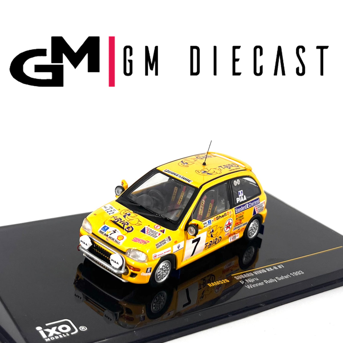 Subaru Vivio RX-R #7 Rally Safari 1993 P.Njiru/R.Mathews – GM Diecast